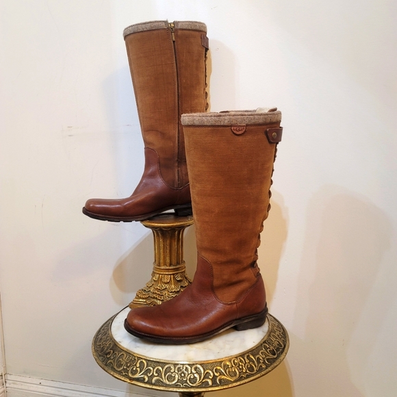 UGG | Shoes | Cognac Color Genuine Leather Shirling Bootsgenuine ...